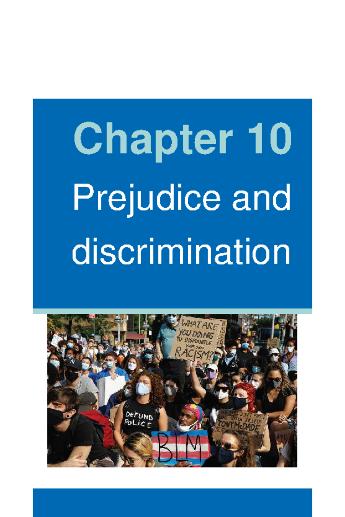 Chapter 10: Prejudice and Discrimination - Studocu