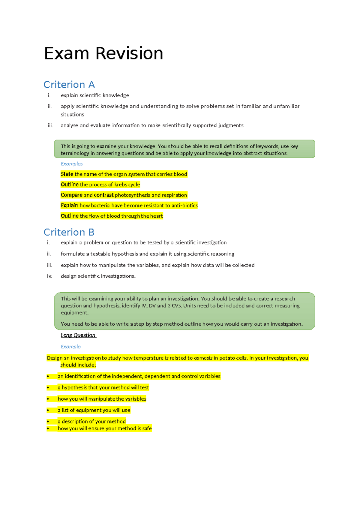 1710346251719 - Exam Revision Study Notes on Scientific Investigations ...
