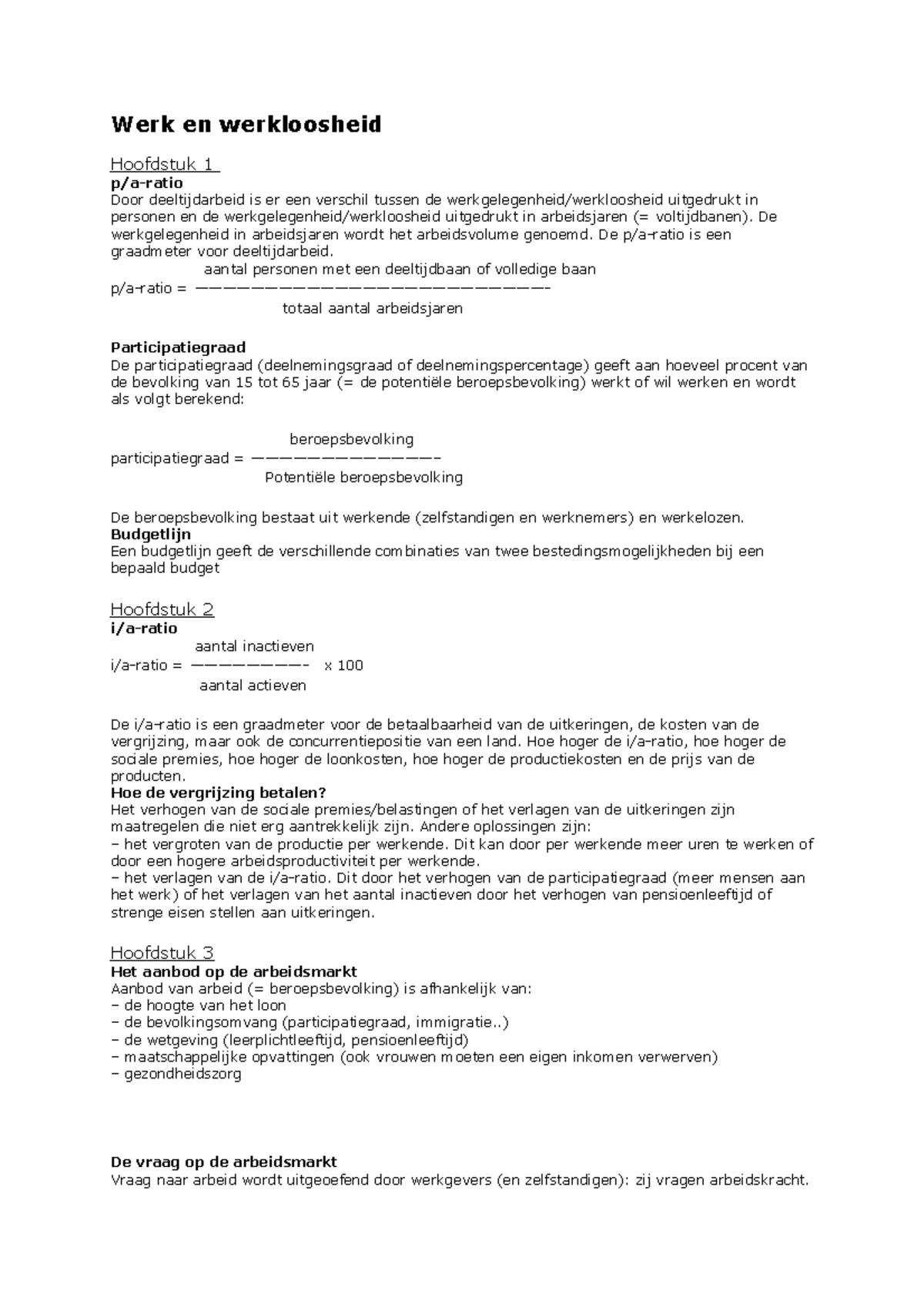 Economie Samenvatting H5 en H6: Collectieve Goederen en ...