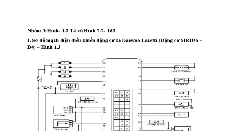 Ôn Tập Mạch Điện Điều Khiển Động Cơ Ô Tô K61 - Studocu
