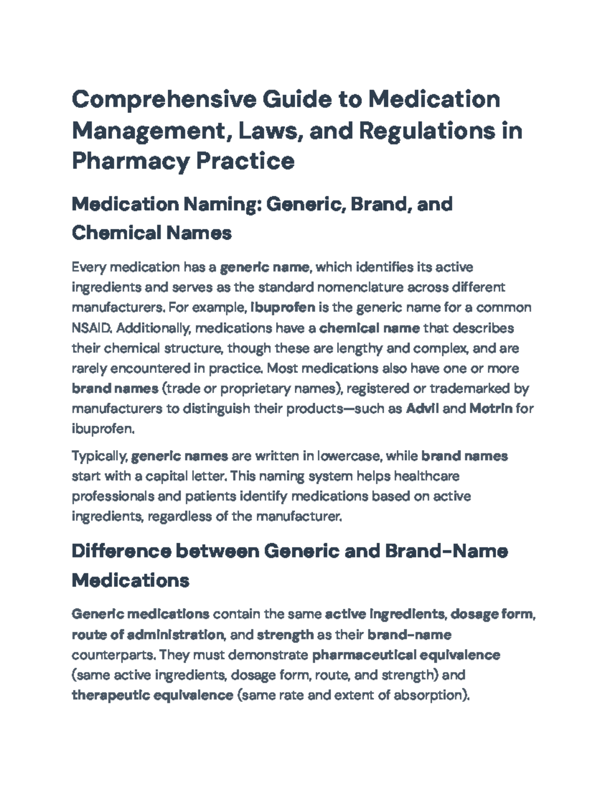 Comprehensive Guide to Pharmacy Practice: Medications & Regulations ...