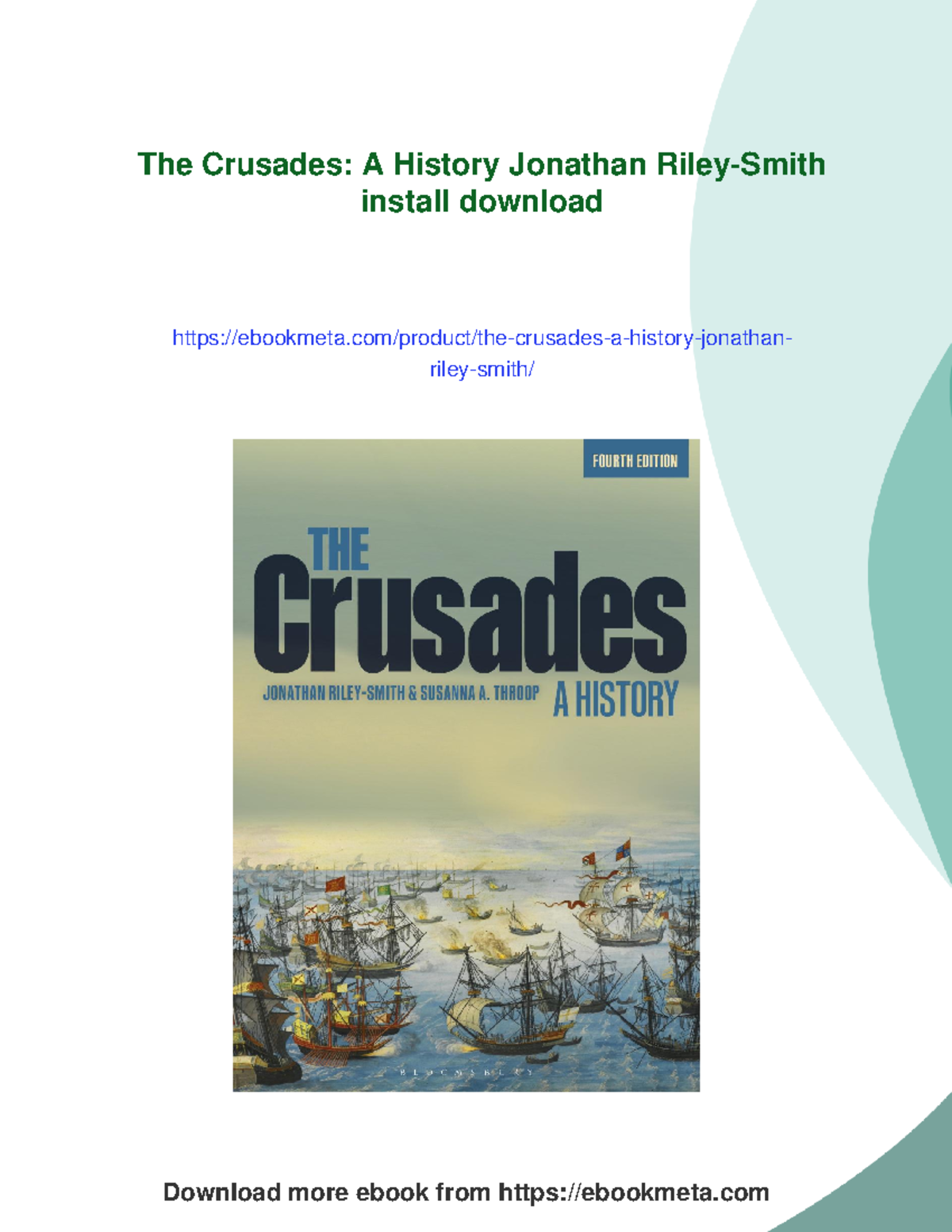 101710 - The Crusades: A History by Jonathan Riley-Smith Overview - Studocu