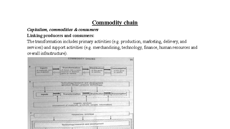 Geo 101: Commodity Chain and Global Service Dynamics Final Notes - Studocu