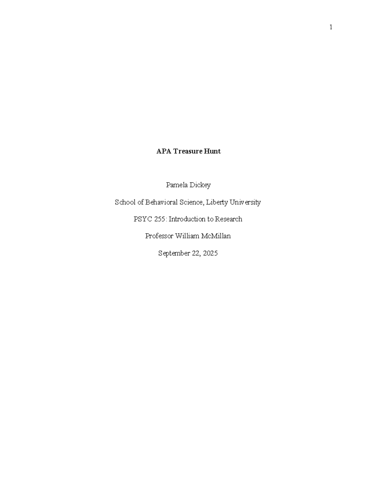 PSYC 255: APA Manual Treasure Hunt Essay Notes - Studocu