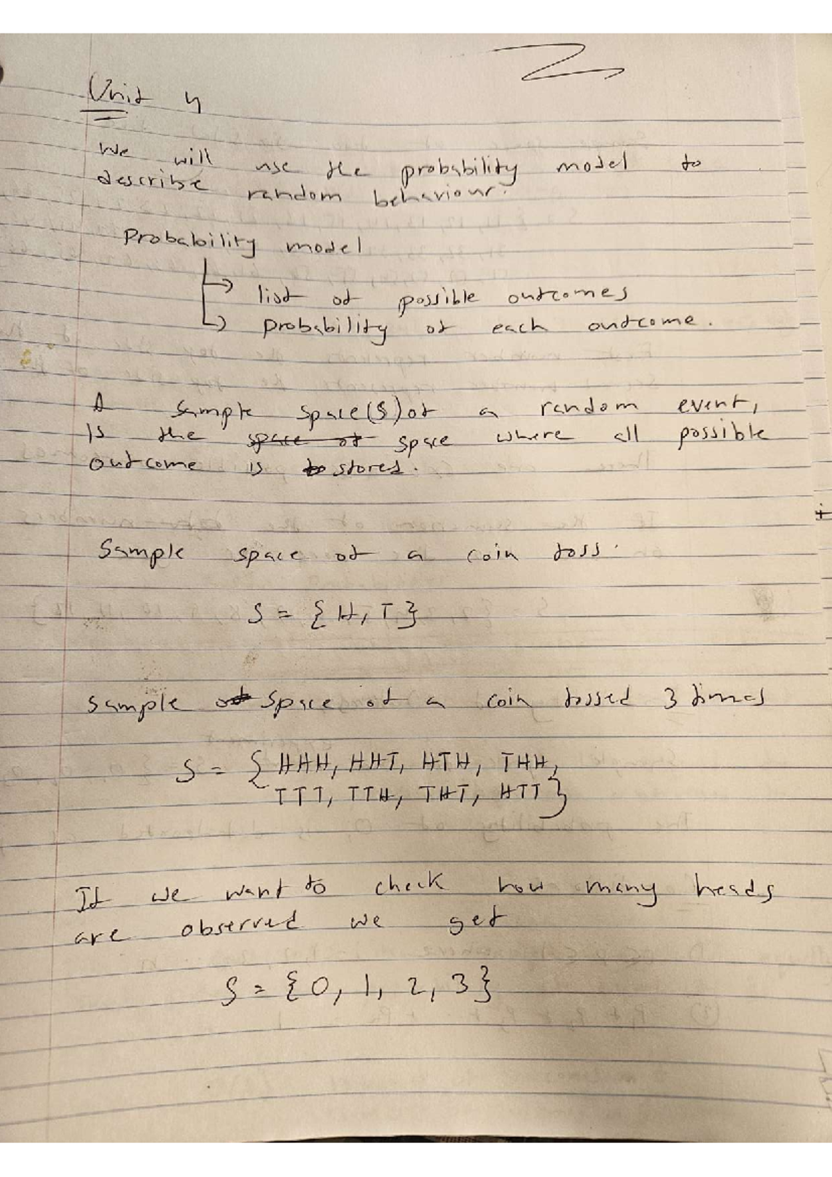 Probability notes for unit 4: understanding probability models - Studocu