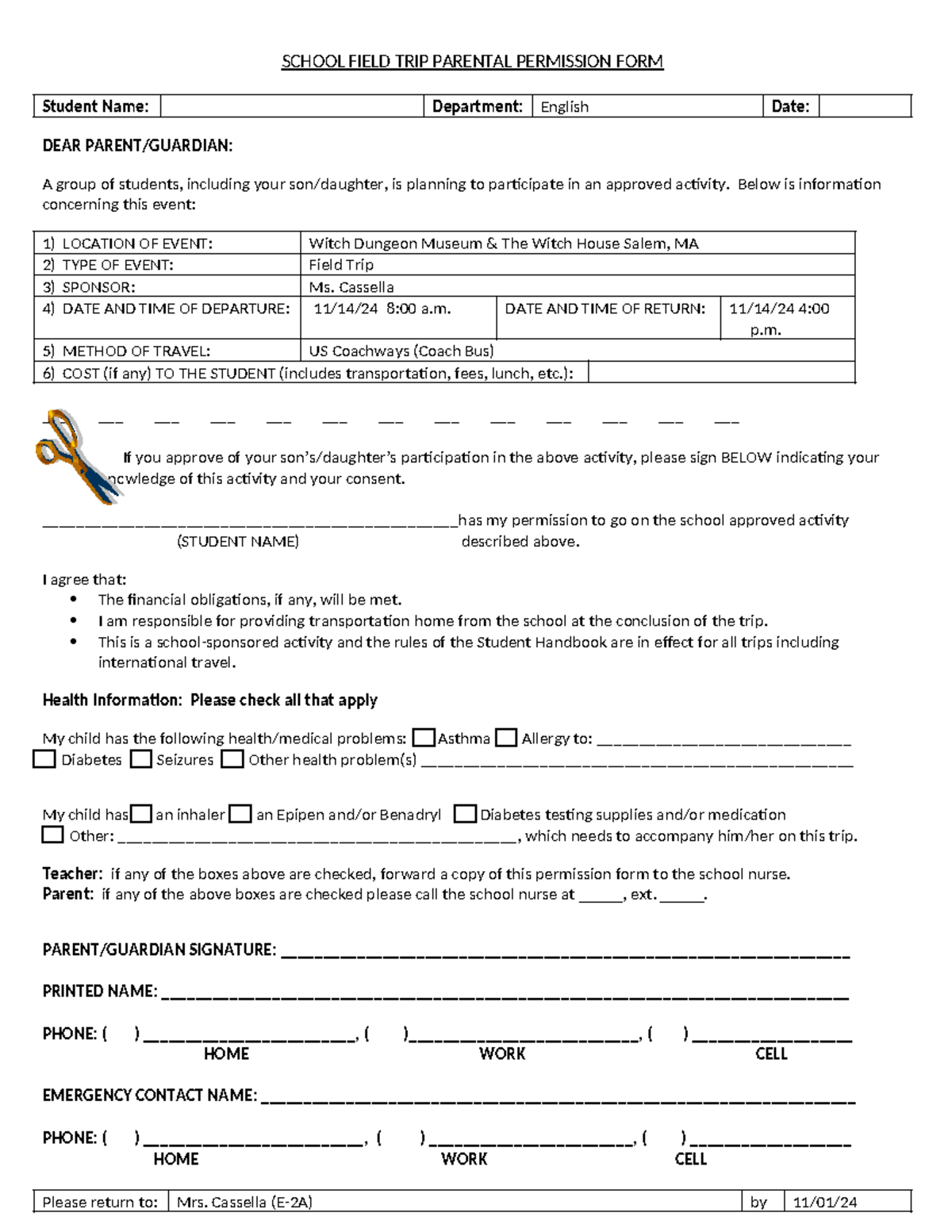 A O3nb HOAQq W 3EWzgcw DU Parent Permission Salem 2024 - SCHOOL FIELD TRIP PARENTAL PERMISSION ...