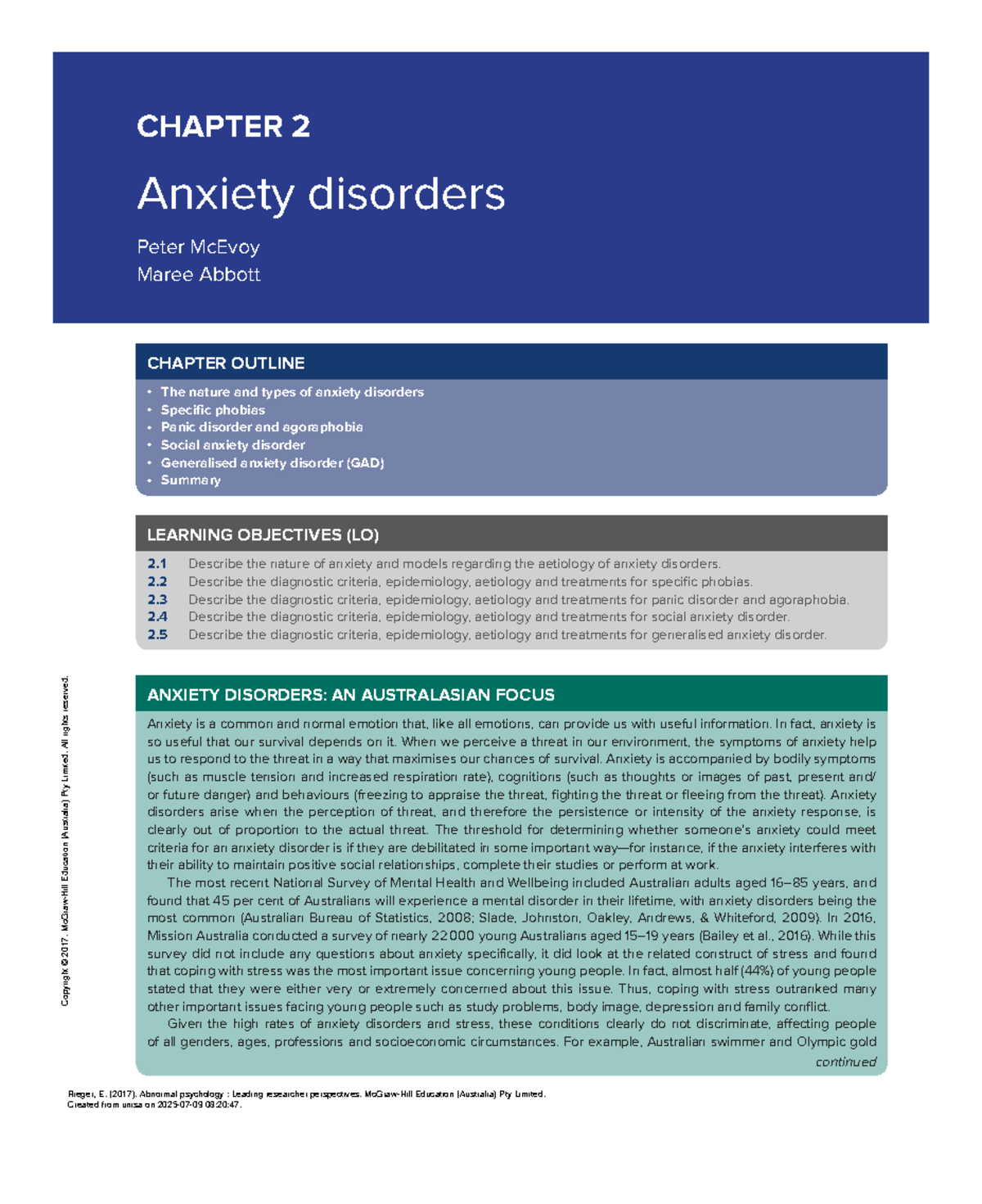 Understanding Anxiety Disorders: Types, Aetiology, and Treatments ...