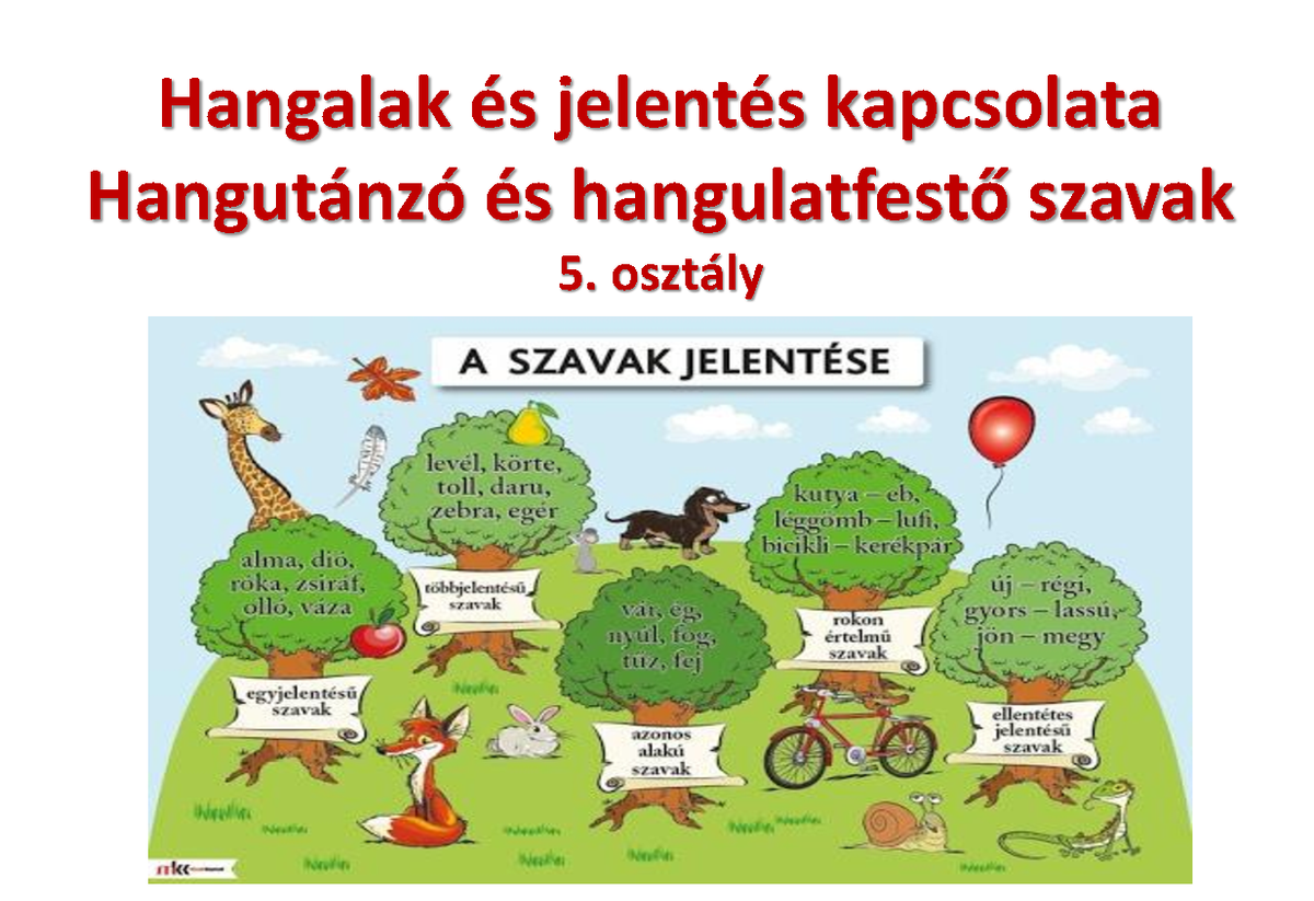 Hangut nz s Hangulatfest Szavak 5 Oszt ly Pdf Angol Studocu