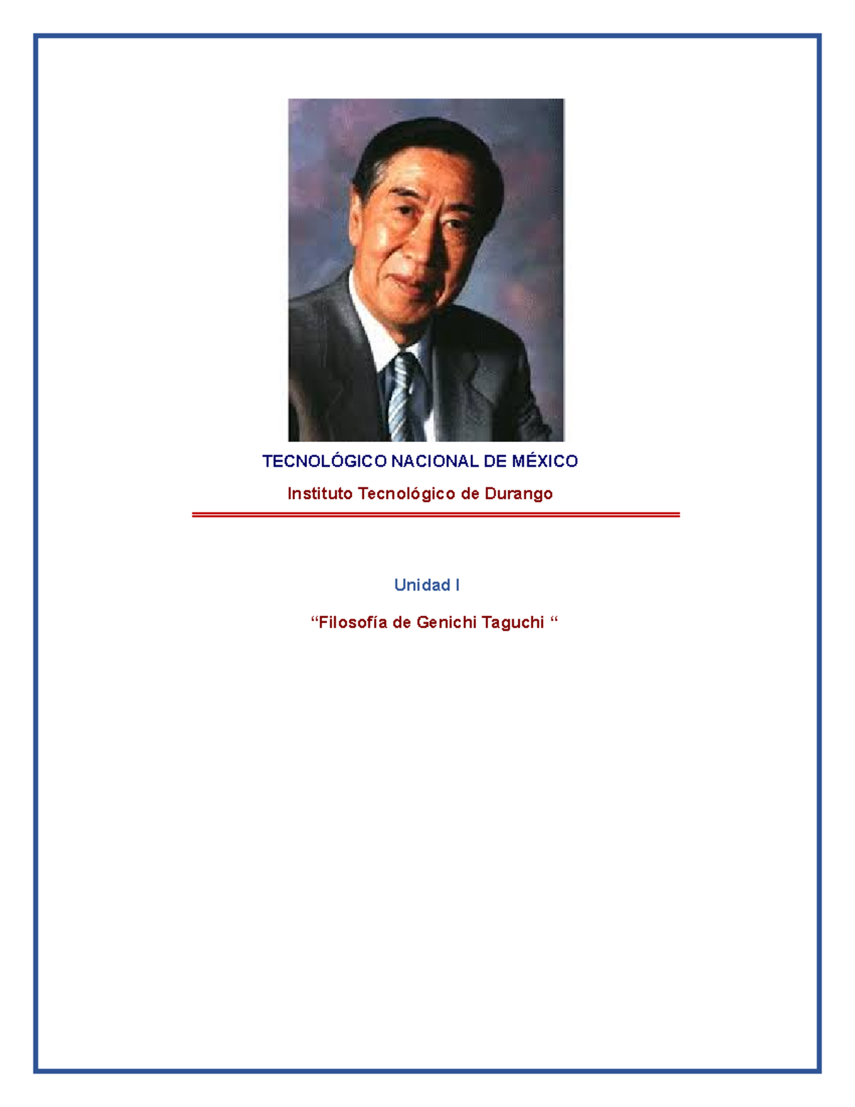 Filosofía de Genichi Taguchi: Calidad y Productividad en la Producción ...