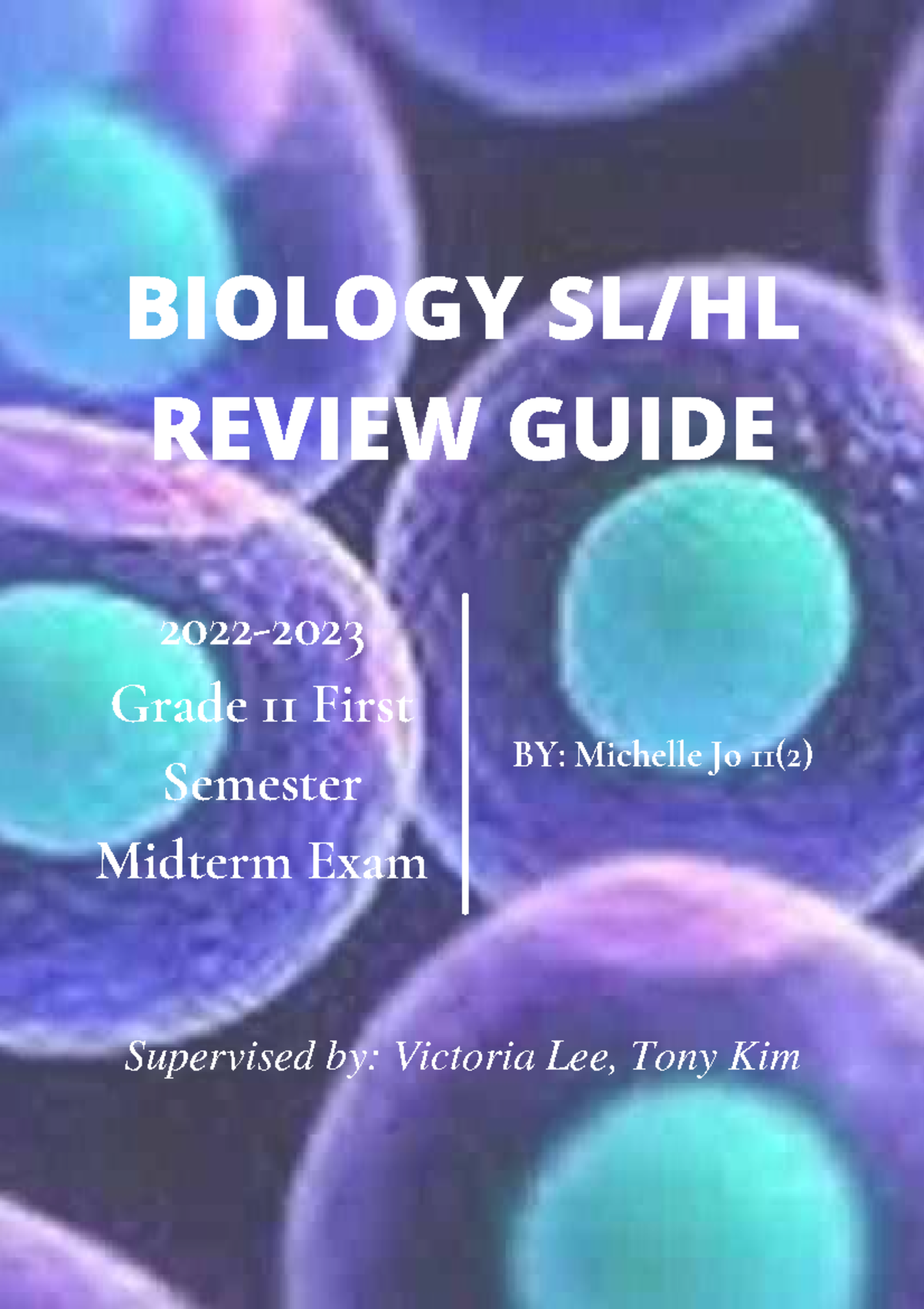 IB BIOLOGY REVIEW GUIDE Grade 11 First Semester Midterm Exam - Studocu