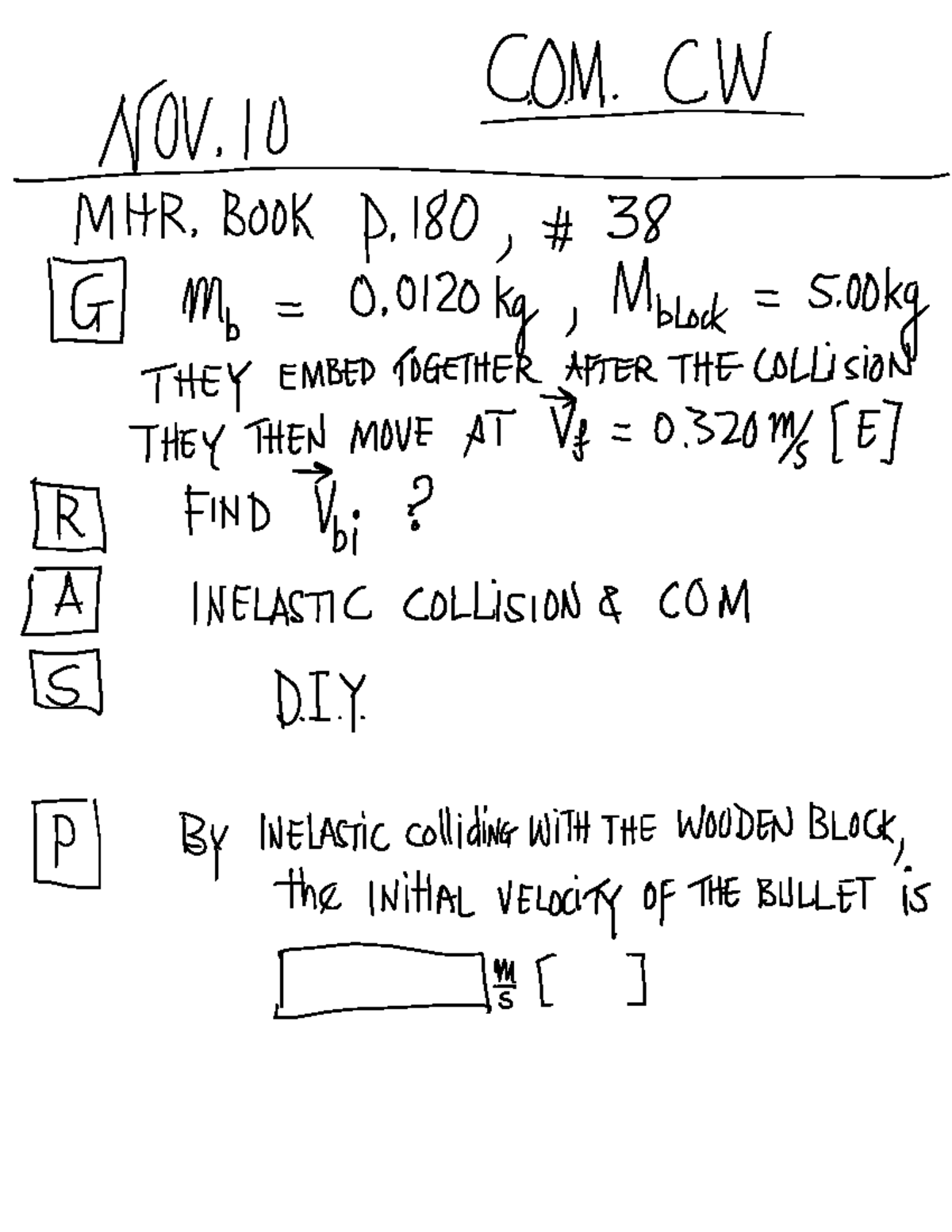 Linear Momentum Worksheet 6, 3, 4 - Inelastic Collisions Analysis - Studocu