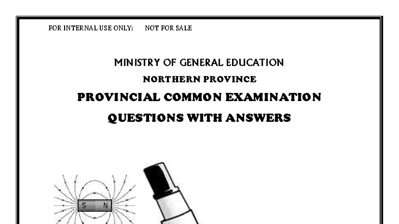 Integrated Science Exam Questions & Answers for Grades 8 & 9 - Studocu