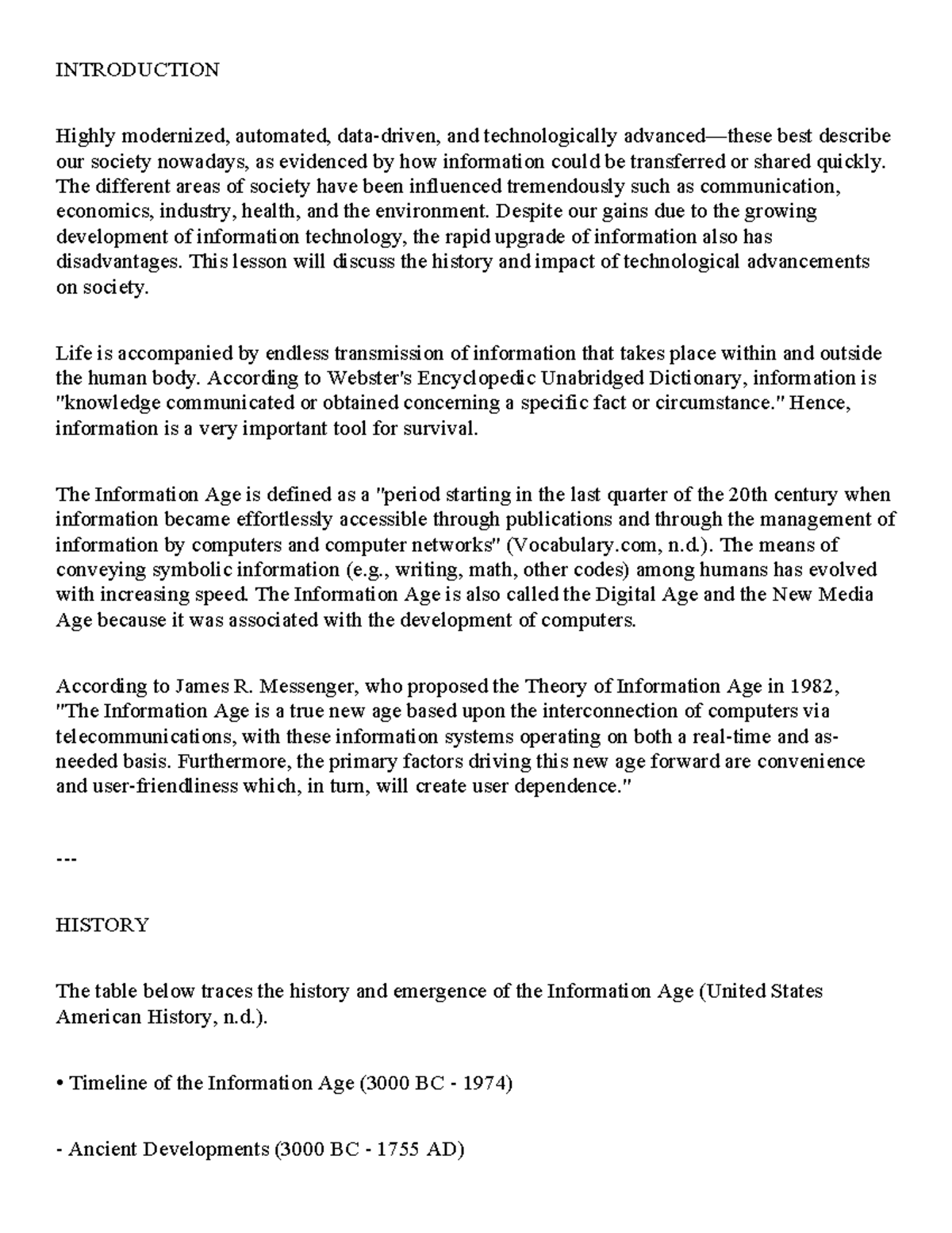 STS Reporting - concept notes - INTRODUCTION Highly modernized ...