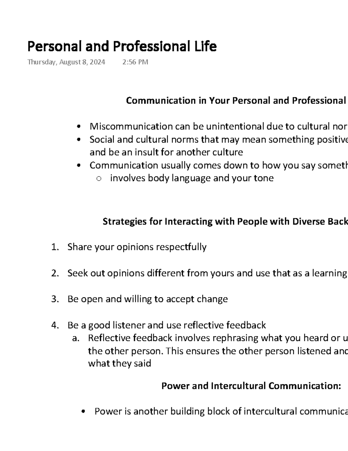 Module 6 Personal and Professional Life - Communication in Your ...