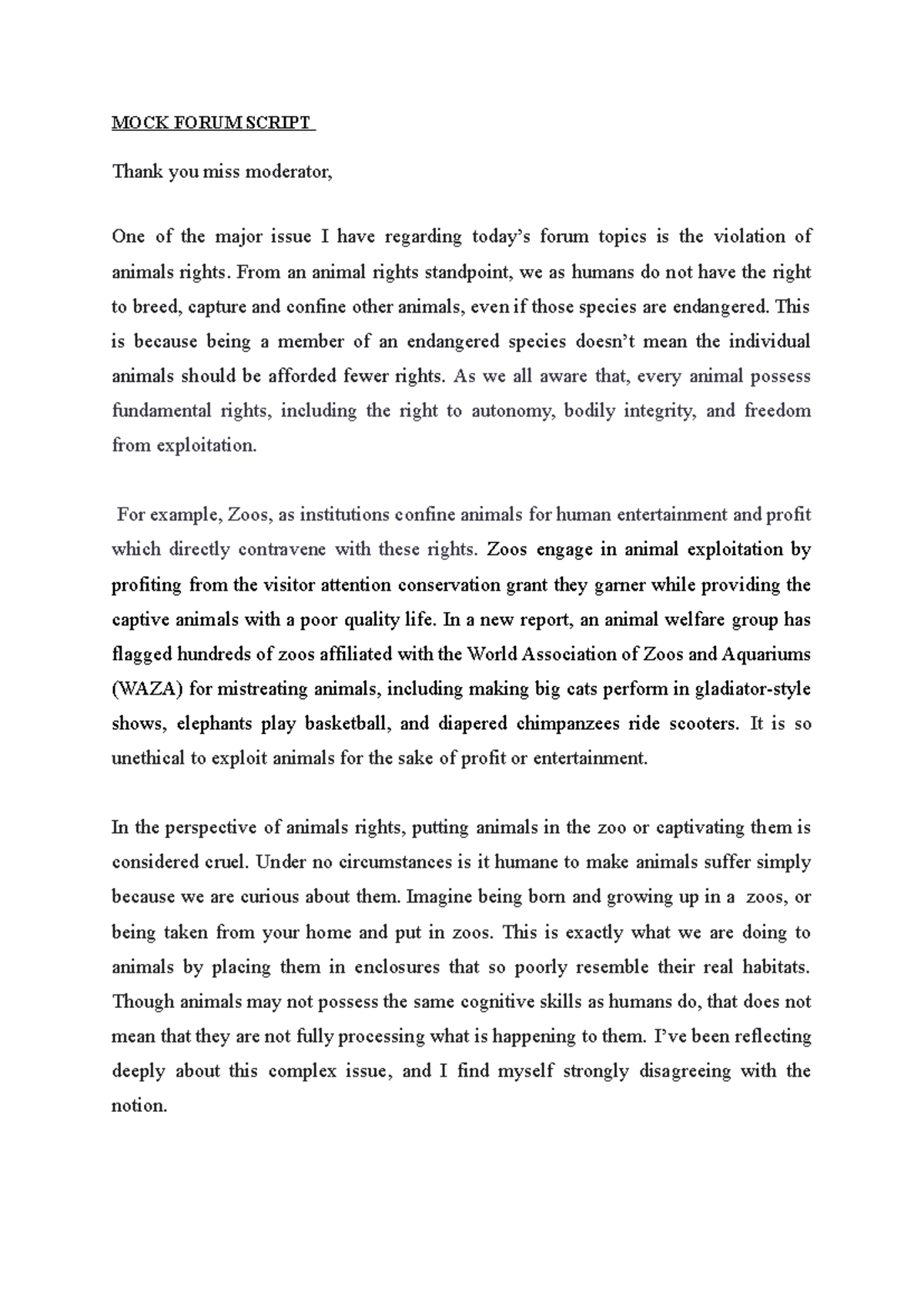 MOCK Forum Script - I need premium - MOCK FORUM SCRIPT Thank you miss ...