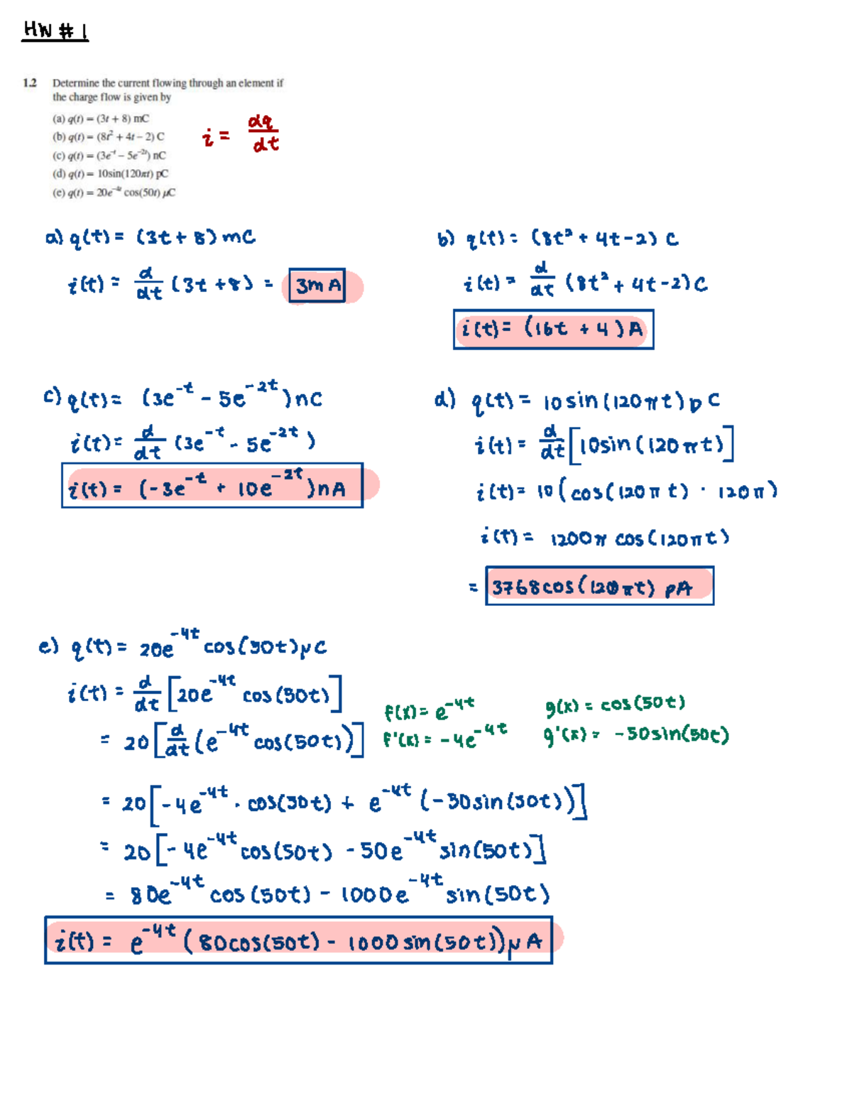 ENGR 20400 HW 1 - Current and Charge Flow Analysis - Studocu