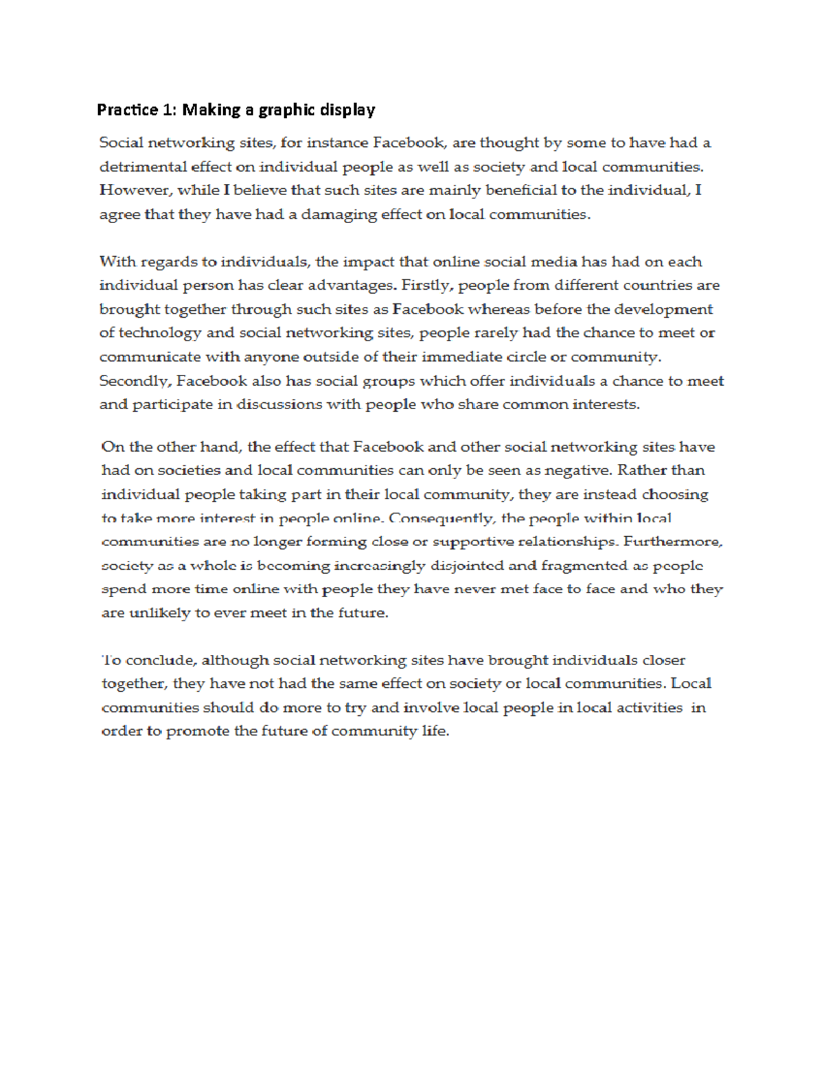 Practice 1: Creating Effective Graphic Displays - Studocu