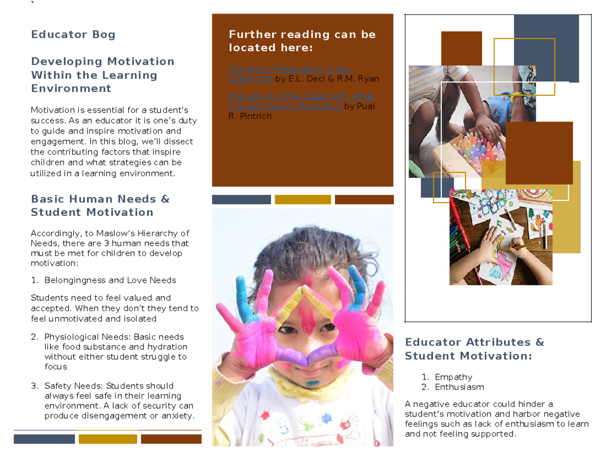 Enhancing Student Motivation: Strategies for Educators and Parents ...