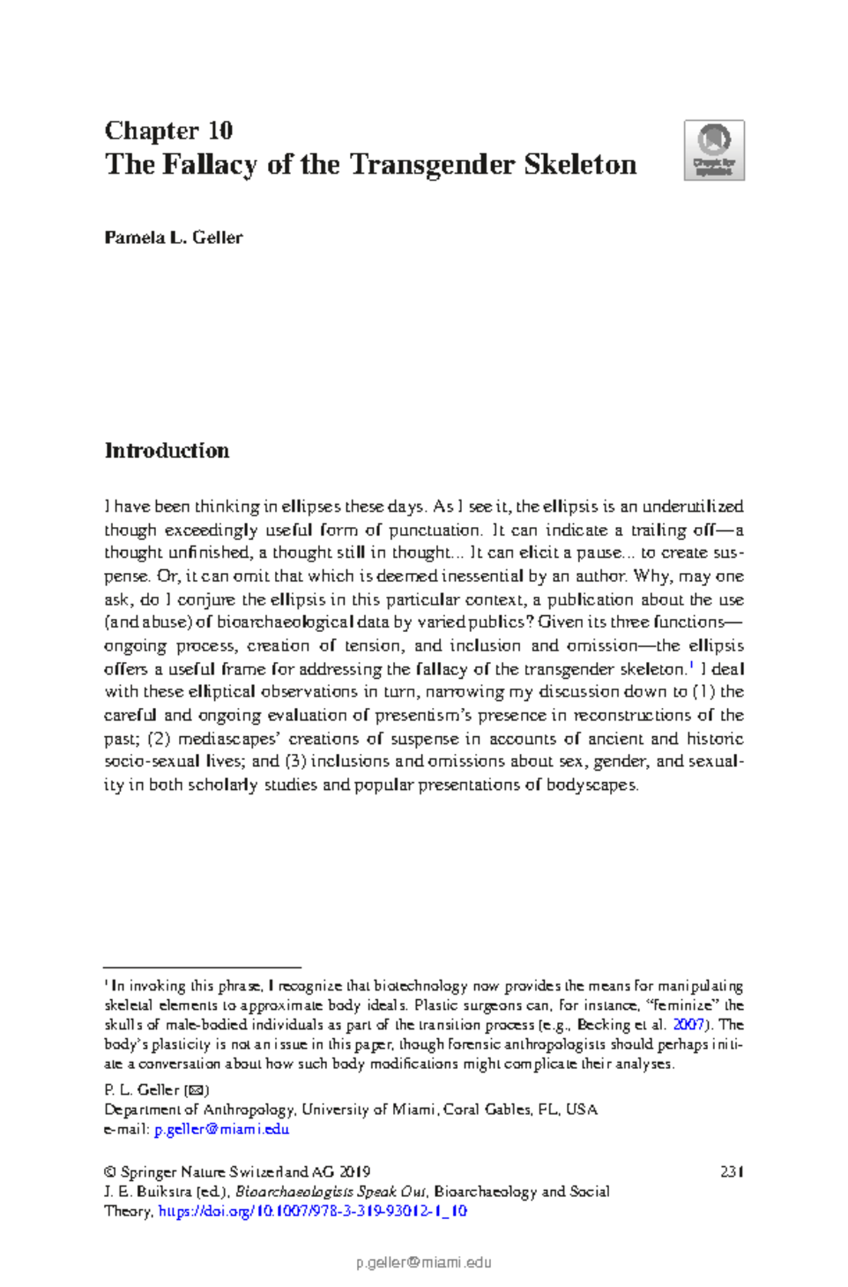 Chapter 10: The Fallacy of the Transgender Skeleton - A ...