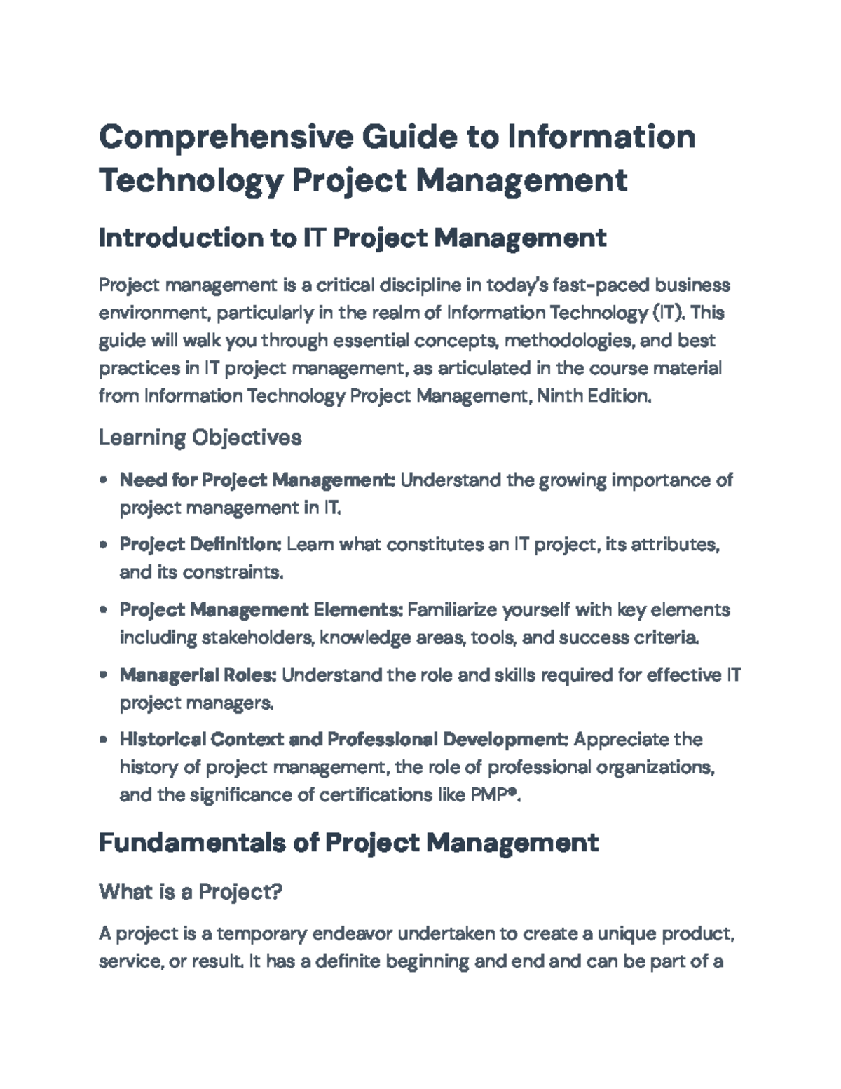 IT Project Management Guide: Best Practices & Methodologies ...