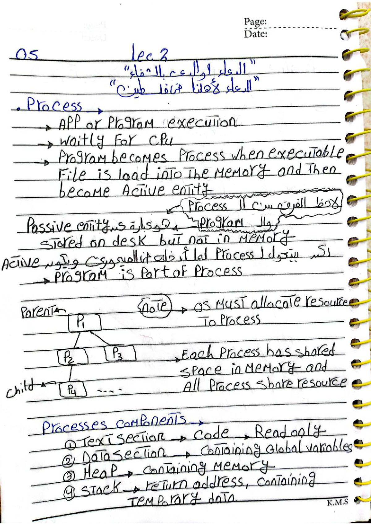 Os lec 2 - Lecture 2: Process Management and Scheduling Concepts - Studocu