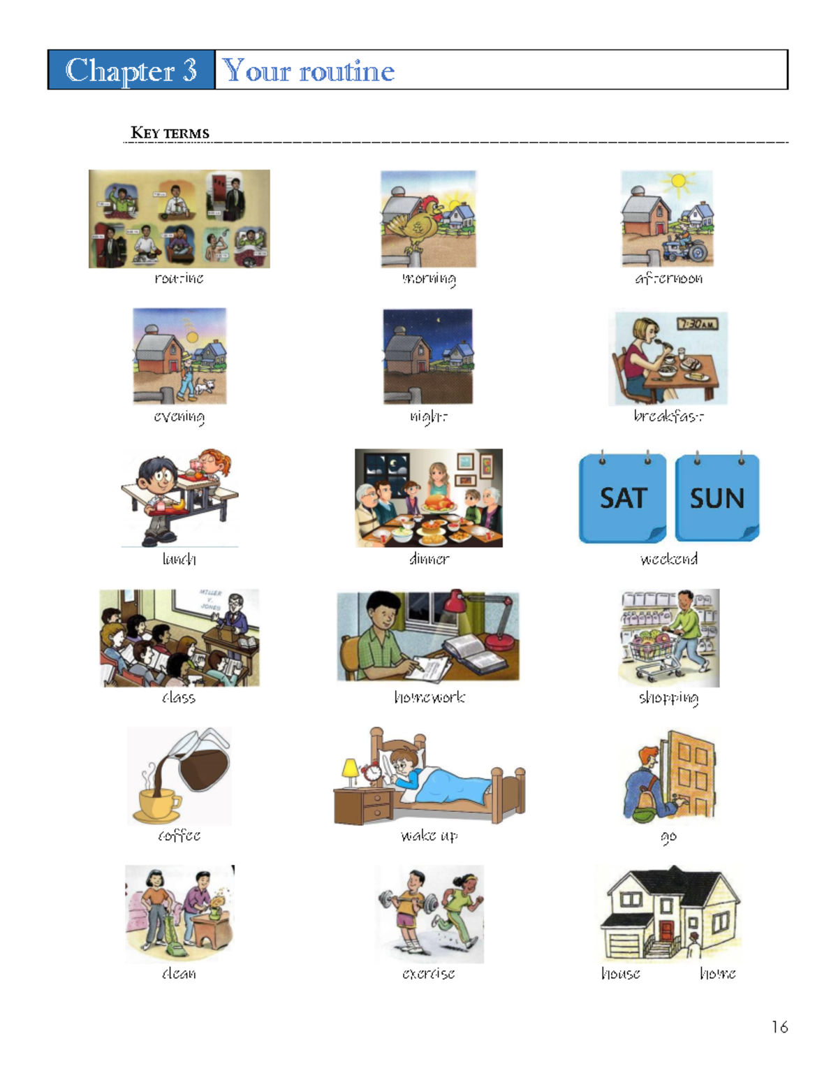 BE Booklet 3: Chapter 3 - Your Daily Routine and Key Terms - Studocu