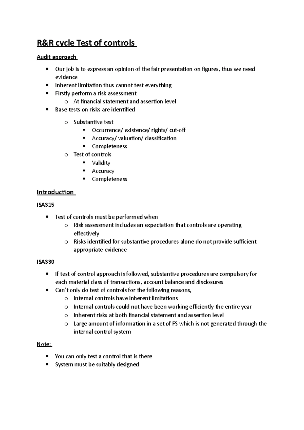 Examples of Overall Financial Statement Level Risks(1) - No Risk ...