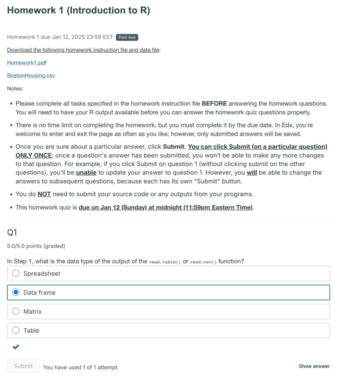 Homework 1 (MGT 6203) - R Programming Tasks and Instructions - Studocu