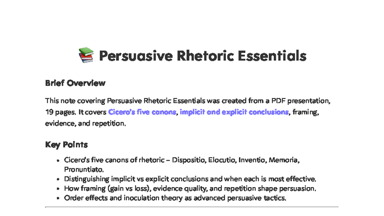 Chapter 09: Essentials of Persuasive Rhetoric and Message Structure ...
