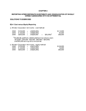 BACC675 Chapter 6 Exercises and Problems - 280 Chapter 6 Intercompany Inventory Transactions in ...