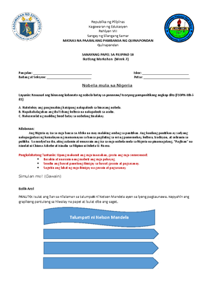 Fil 10 Q4 Module 1 final - Banghay Aralin Sa Filipino 10 Quarter 4 - 9 ...