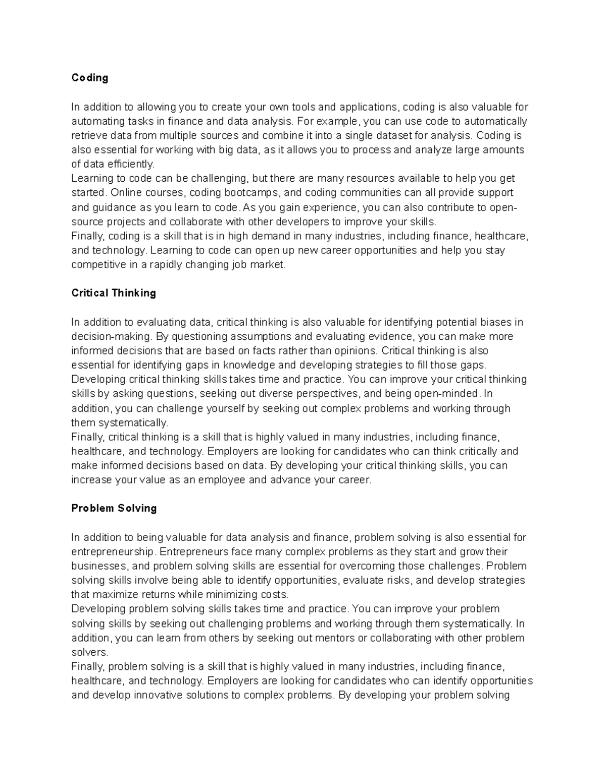 Mathematics for Data and Financial Literacy 3: Skills Development ...