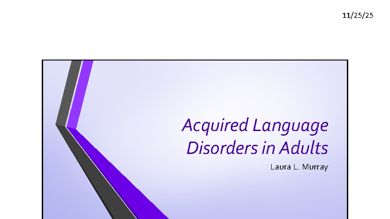 Acquired Language Disorders in Adults: Insights and Implications ...