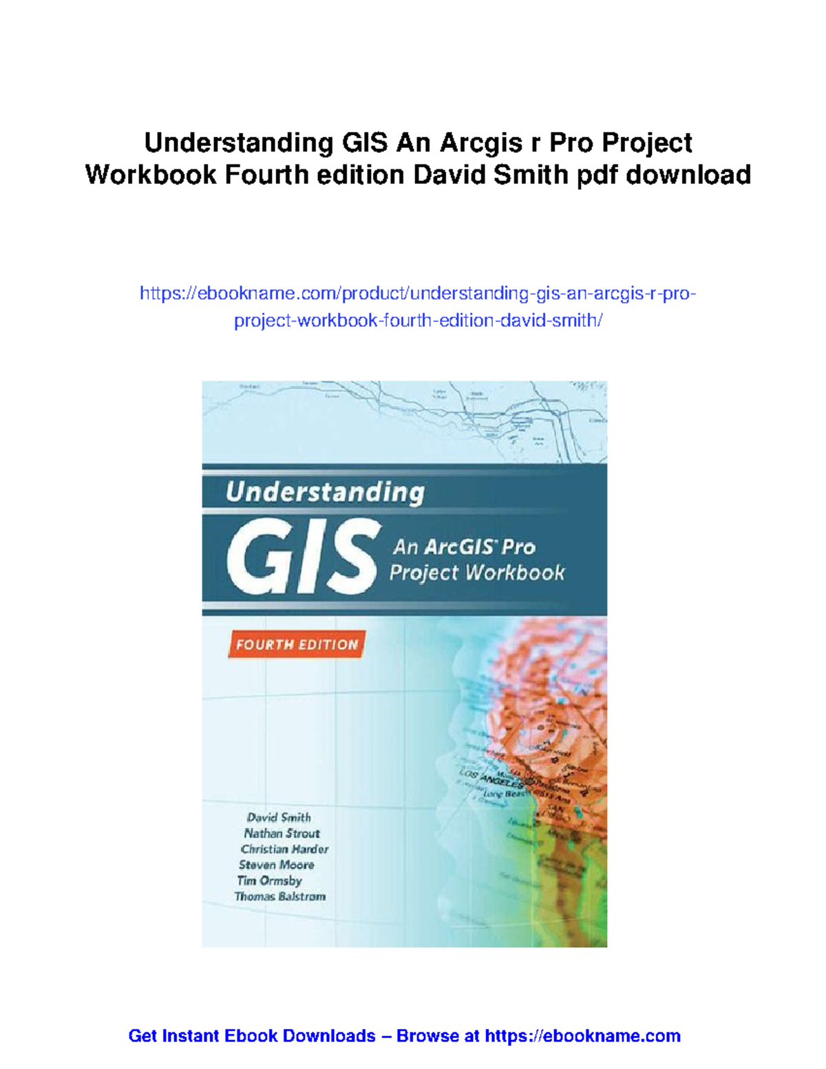 Understanding GIS: An ArcGIS Pro Project Workbook (4th Ed.) by David Smith - Studocu