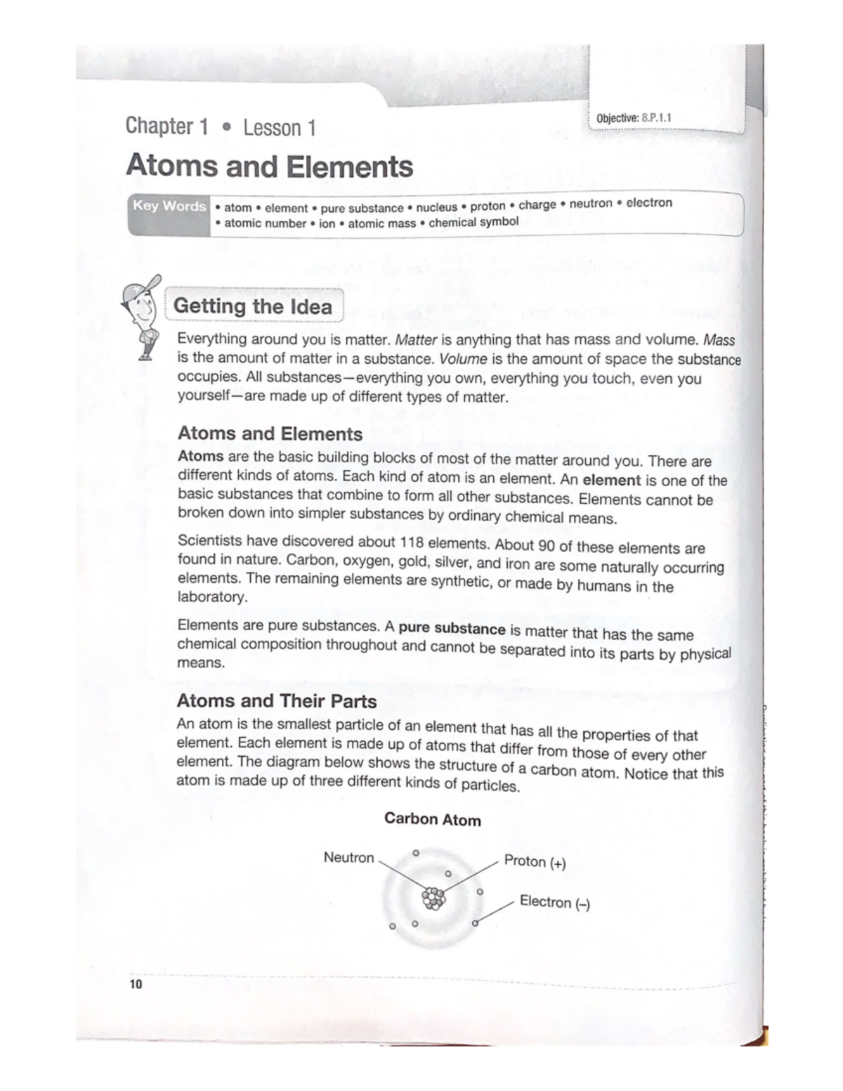8.P.1 Chapter 1 Final Exam: Atoms, Elements, and Periodic Table ...