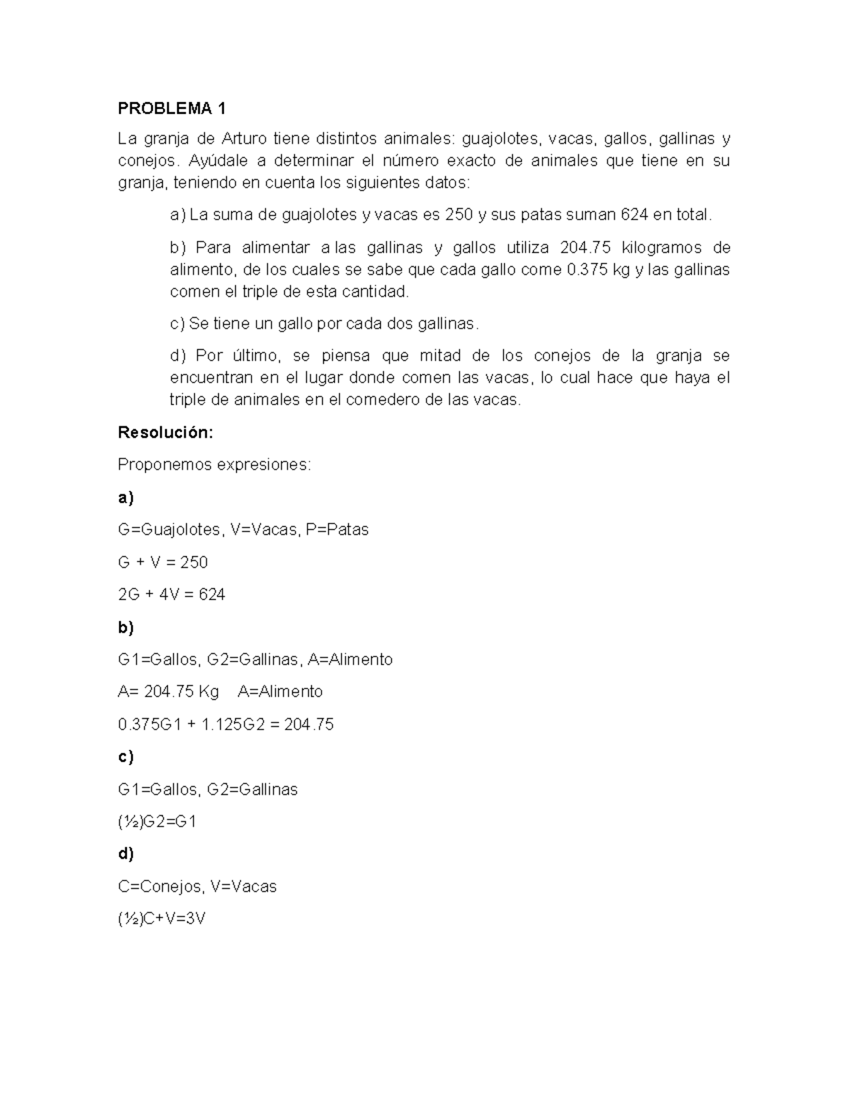 Problemas de Álgebra Lineal y Resoluciones Matemáticas - Studocu