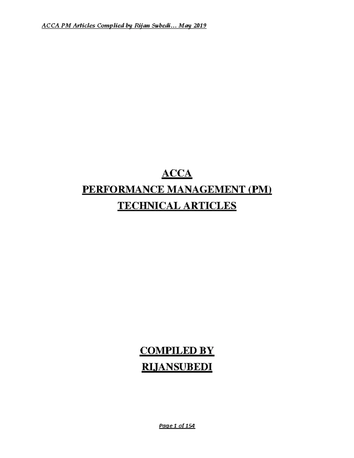 Advanced Financial Management (AFM) - Technical Articles - This article ...