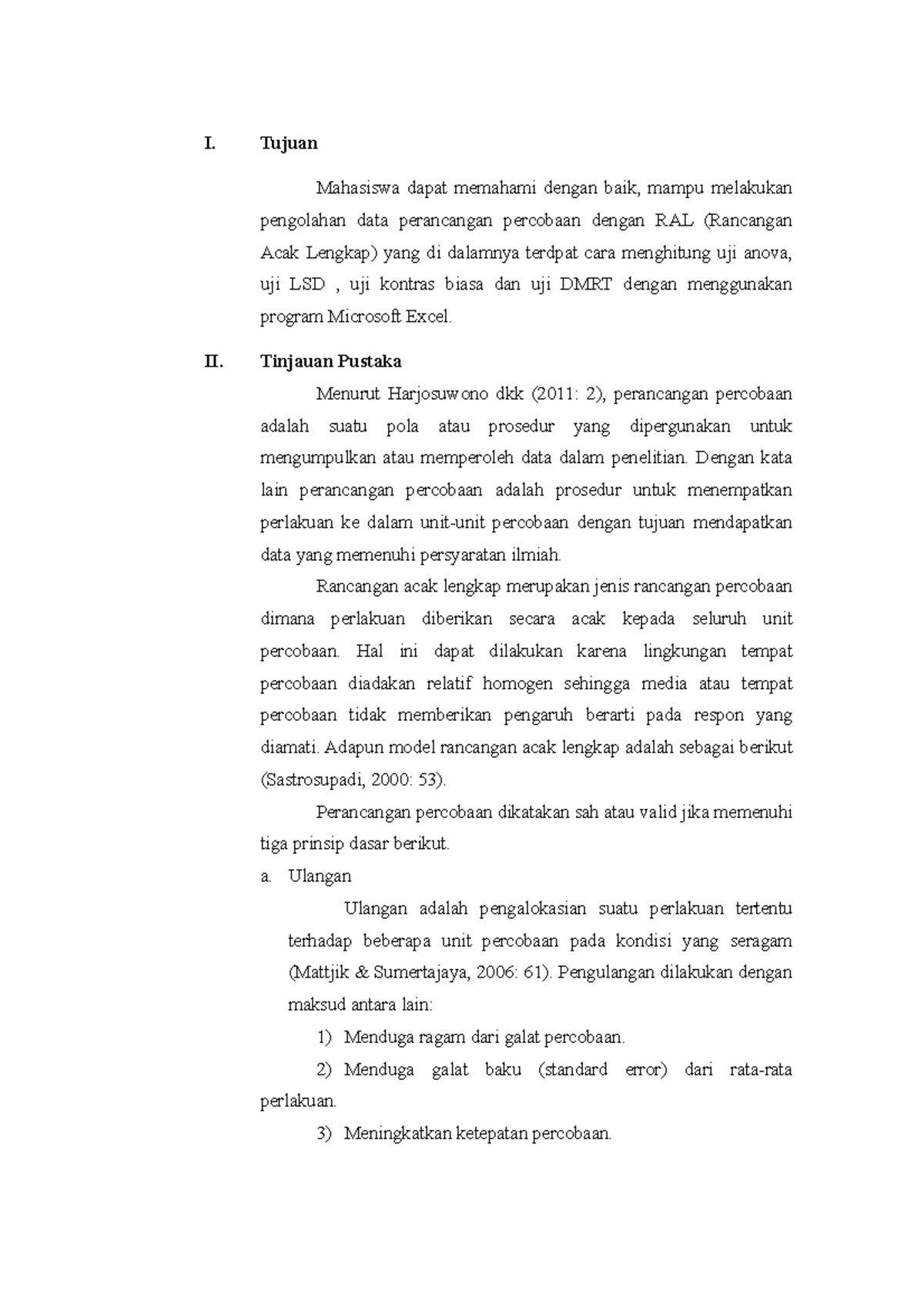 RAL - Lengkapnya Laporan Rancangan Acak dalam Pengolahan Data - Studocu