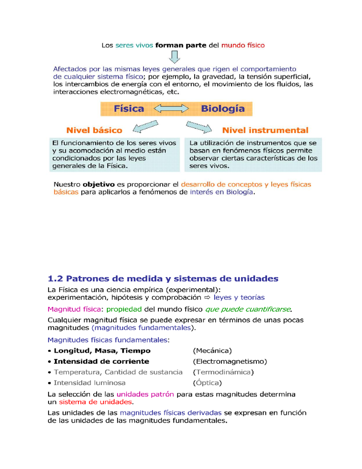 Análisis Dimensional y Leyes de Escala en Física y Biología (FIS-BIO ...