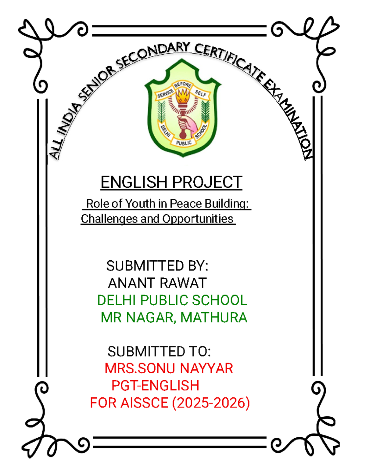 Cover page (1) - A physical education sample paper but please practical ...