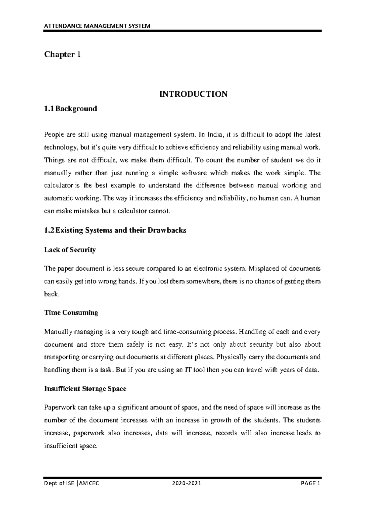 MAD Report - Chapter 1 INTRODUCTION 1 Background People are still using ...