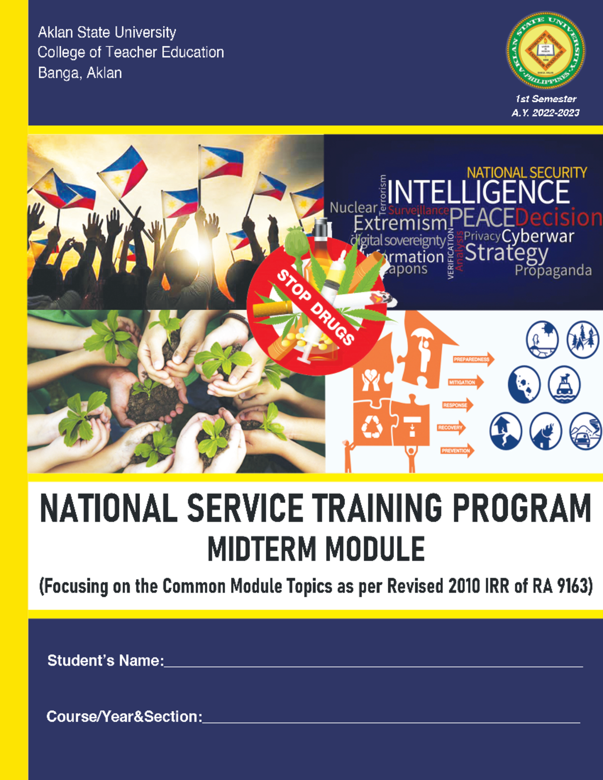 NSTP-Module-for-Midterm - 1st Semester A. 2022- MODULAR UNIT 1 The National Service Training ...