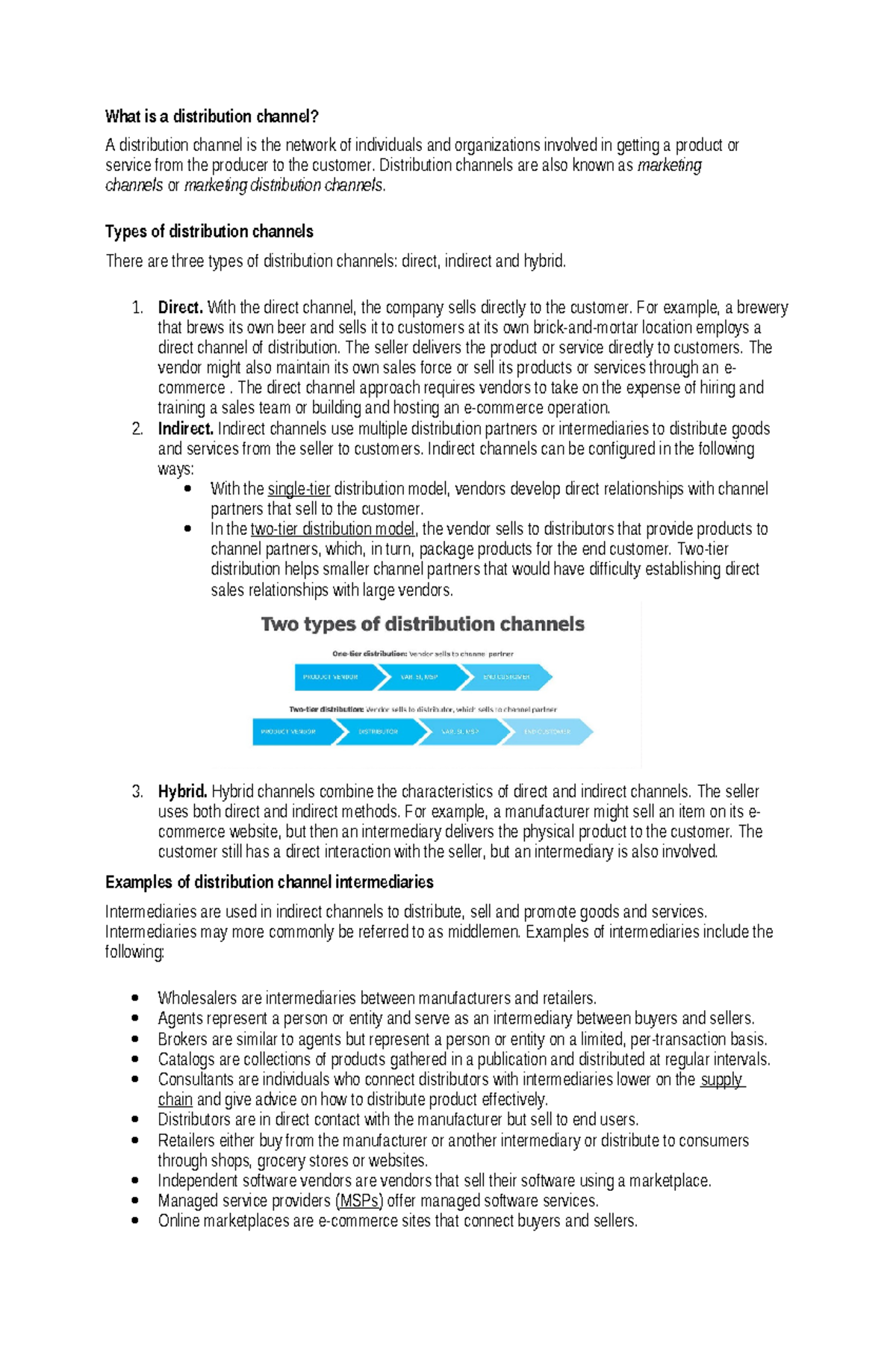 Module 3: Understanding Distribution Channels and Strategies - Studocu
