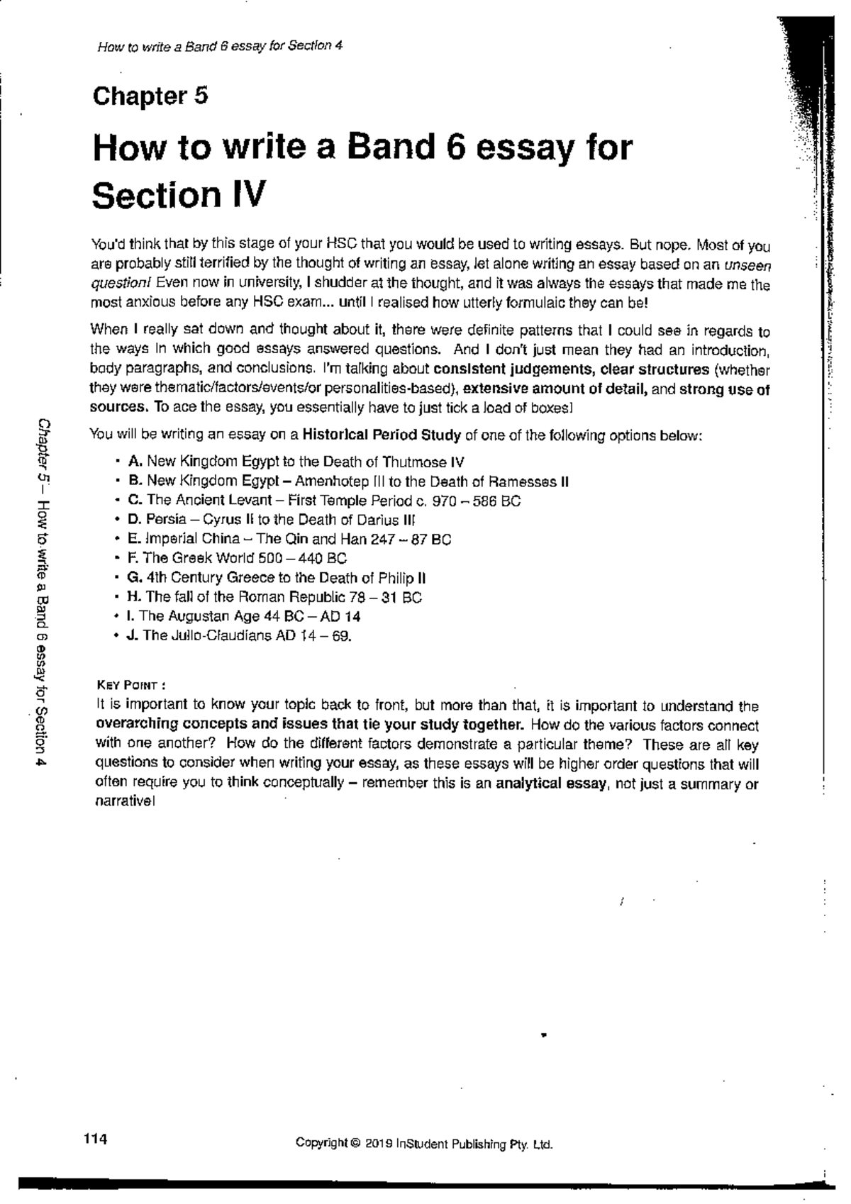 How to Write a Band 6 Essay for Ancient History (HSC) - Section 4 ...