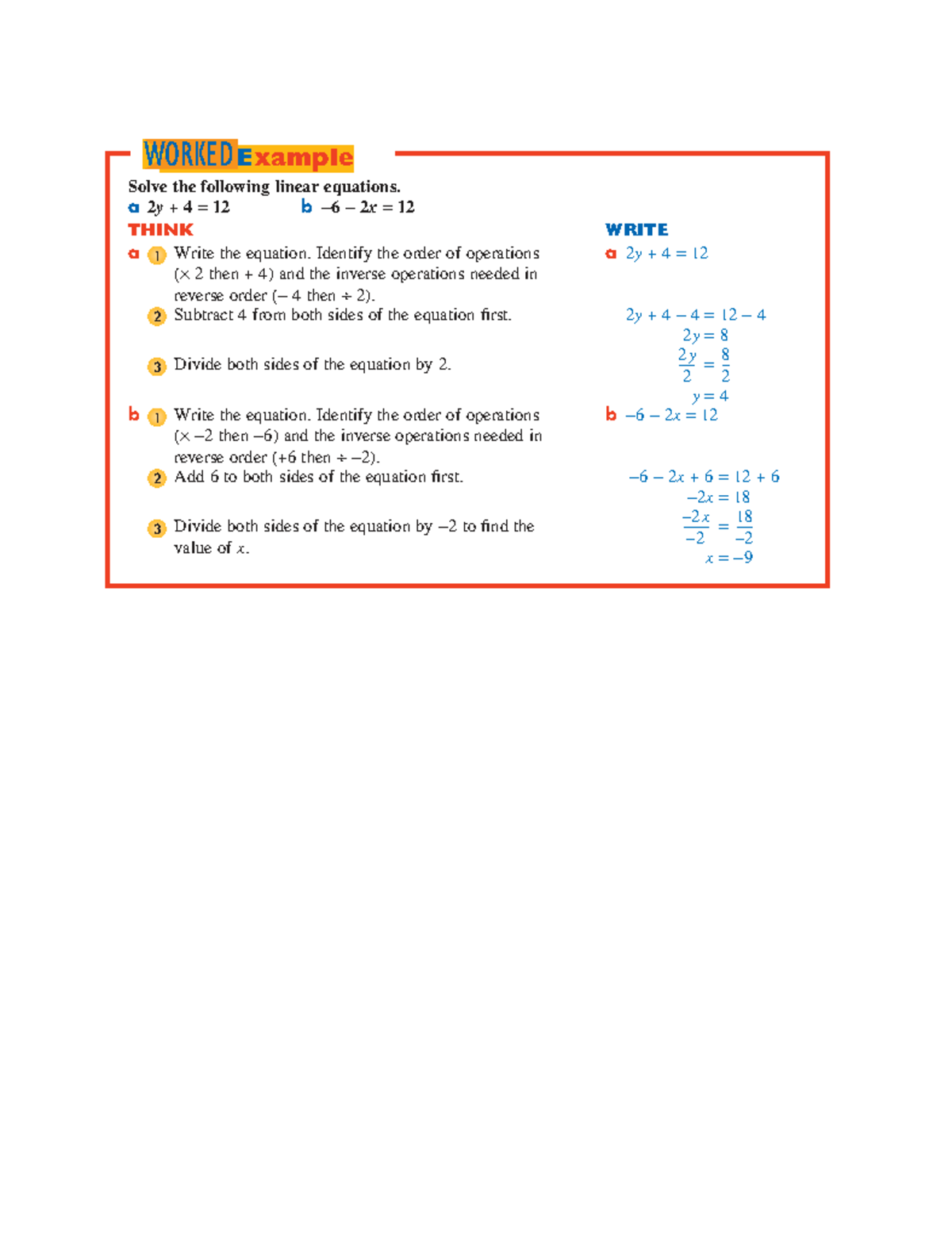 WK1 More Worked Examples: Solving Linear Equations - Studocu