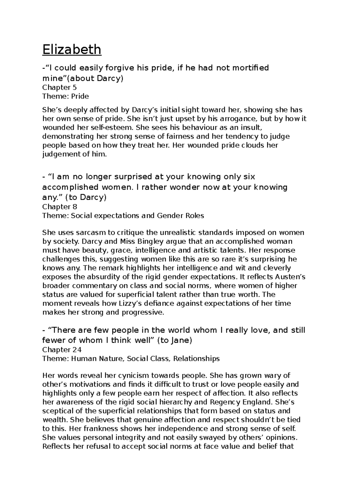 Pride and Prejudice Analysis: Key Themes and Character Insights (ENG ...