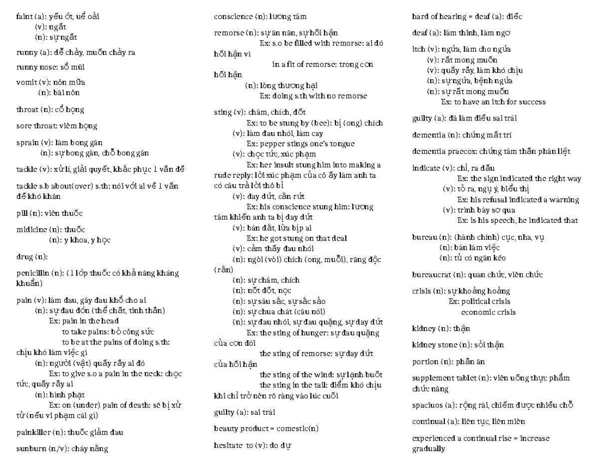 Vocabulary Unit 9 - Key Terms and Definitions - Studocu