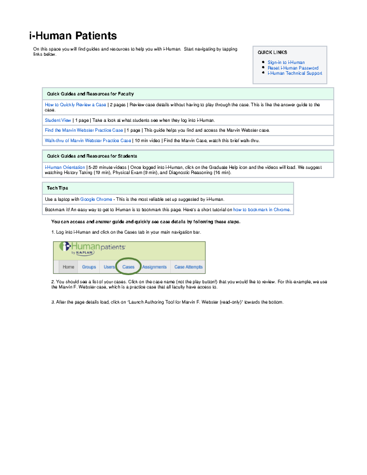 i-Human Patients Guide and Resources for MS1 Students - Studocu