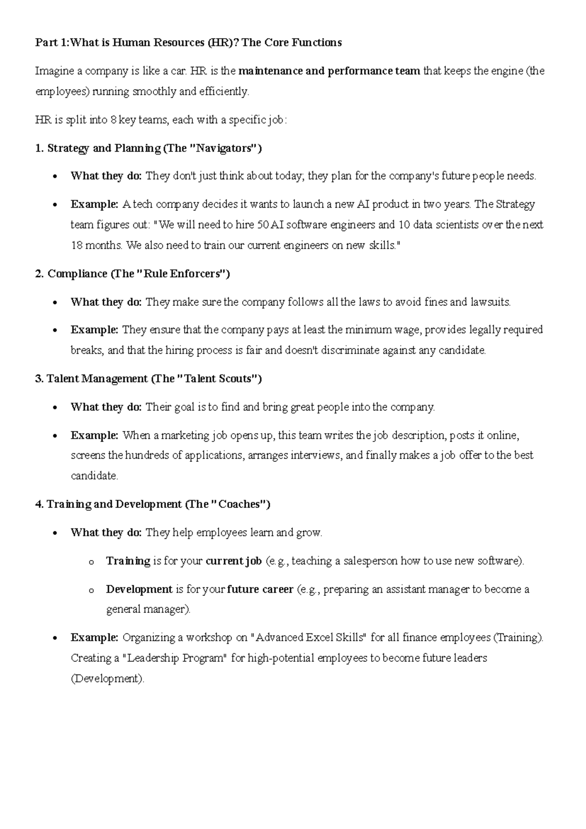 HR 101: Core Functions & Concepts in Human Resources (Ch 1-3) - Studocu