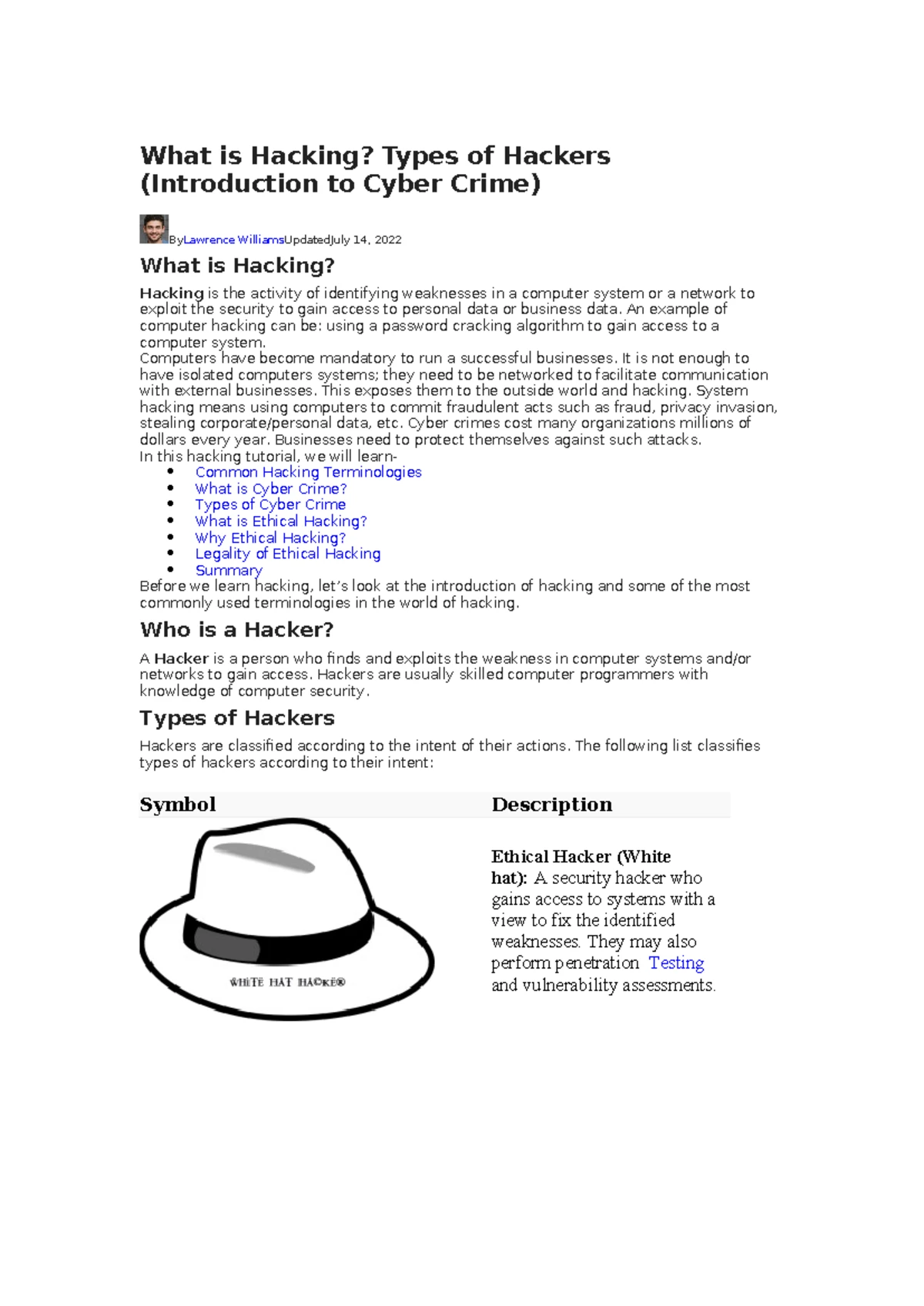 CS101: Cyber Warfare - Understanding Types of Attackers and Threats ...